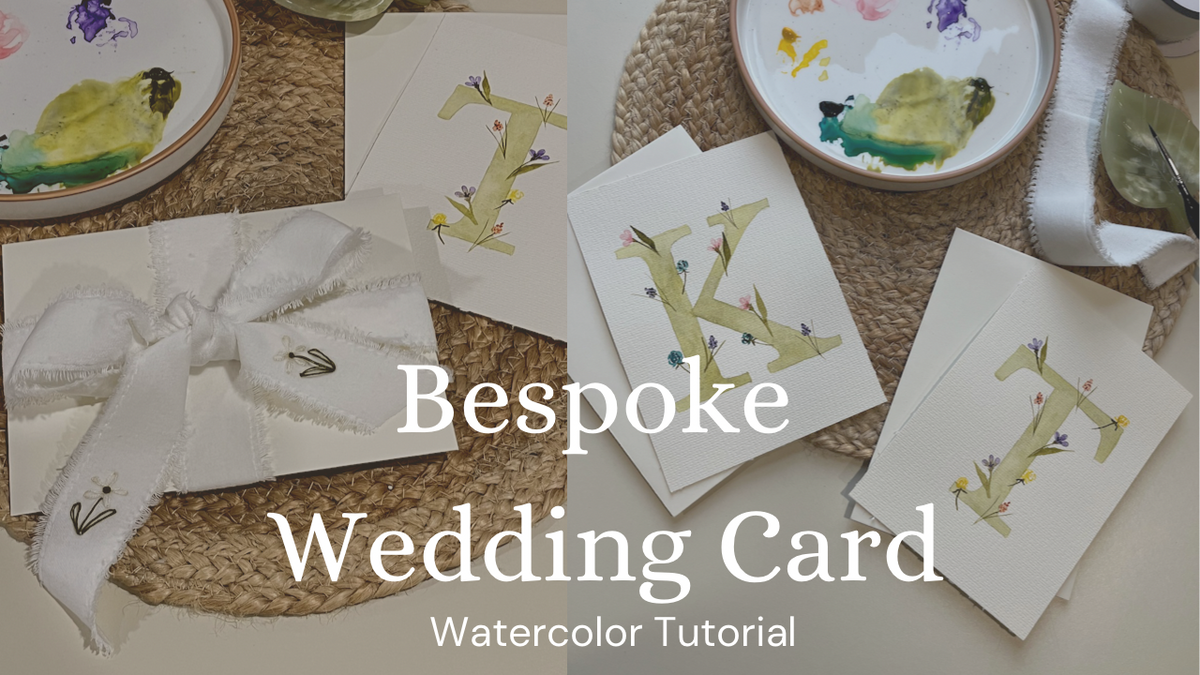 Bespoke Monogram Wedding Card – Just Beyond the Cottonwoods